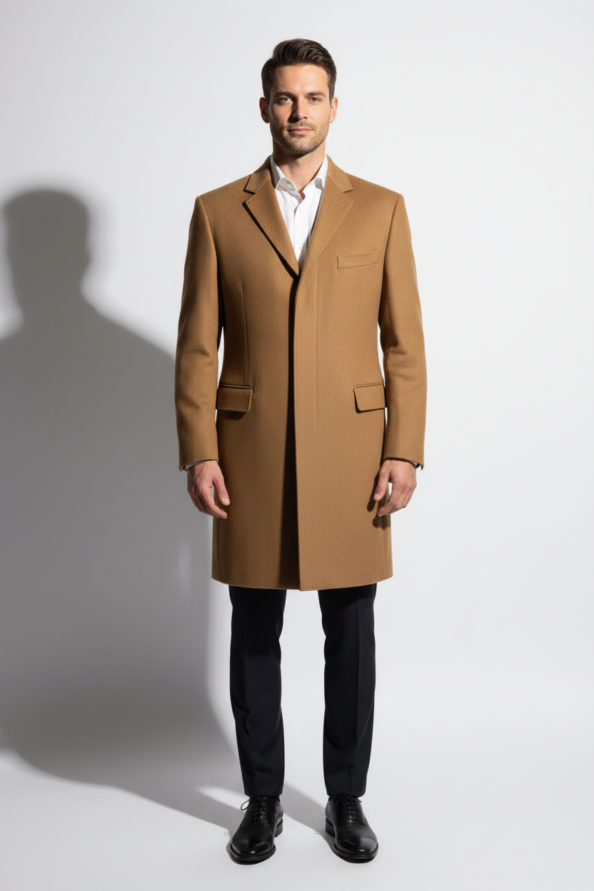 Men's Cashmere Wool Overcoat – Stephen Classic Overcoat | Savile Row ...